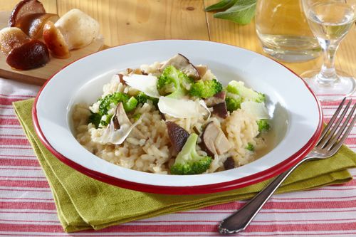 Talianske rizoto s hubami a brokolicou | Varíme spolu - chutné a rýchle ...