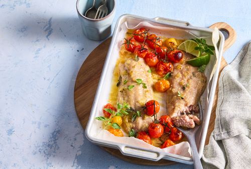 Rybie filety na mede s paradajkami | Varíme spolu - chutné a rýchle ...